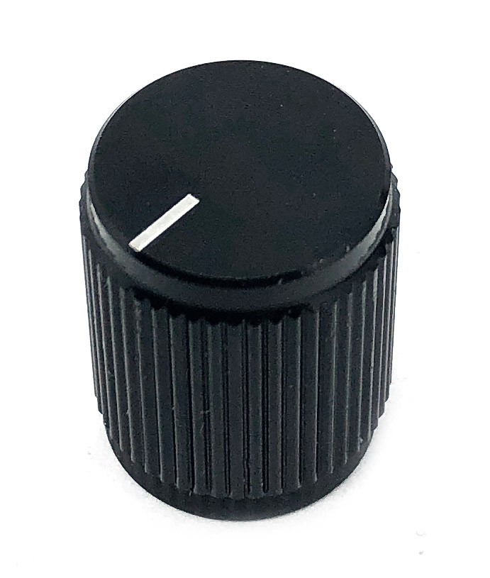 Mini Knurled Aluminium Knob - Black