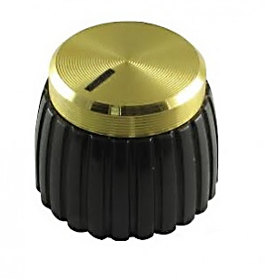 Marshall-style Knob - Gold cap