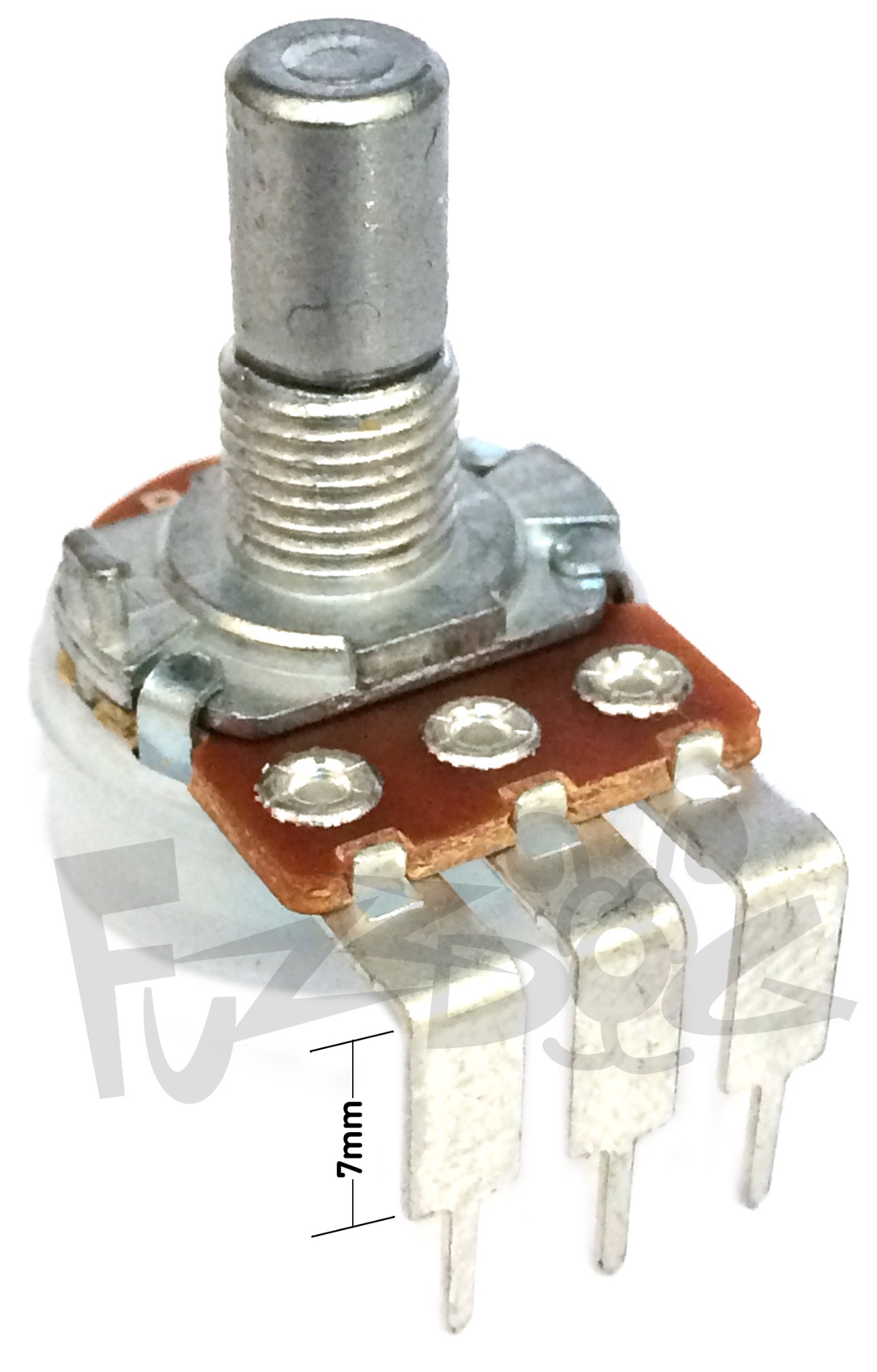 Pots - Rev Log - Vertical Pin, Round Shaft