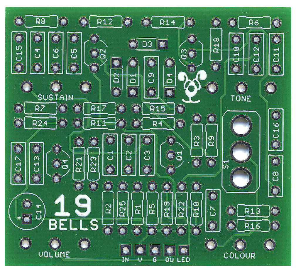 19 Bells Multi-Muff Fuzz PCB