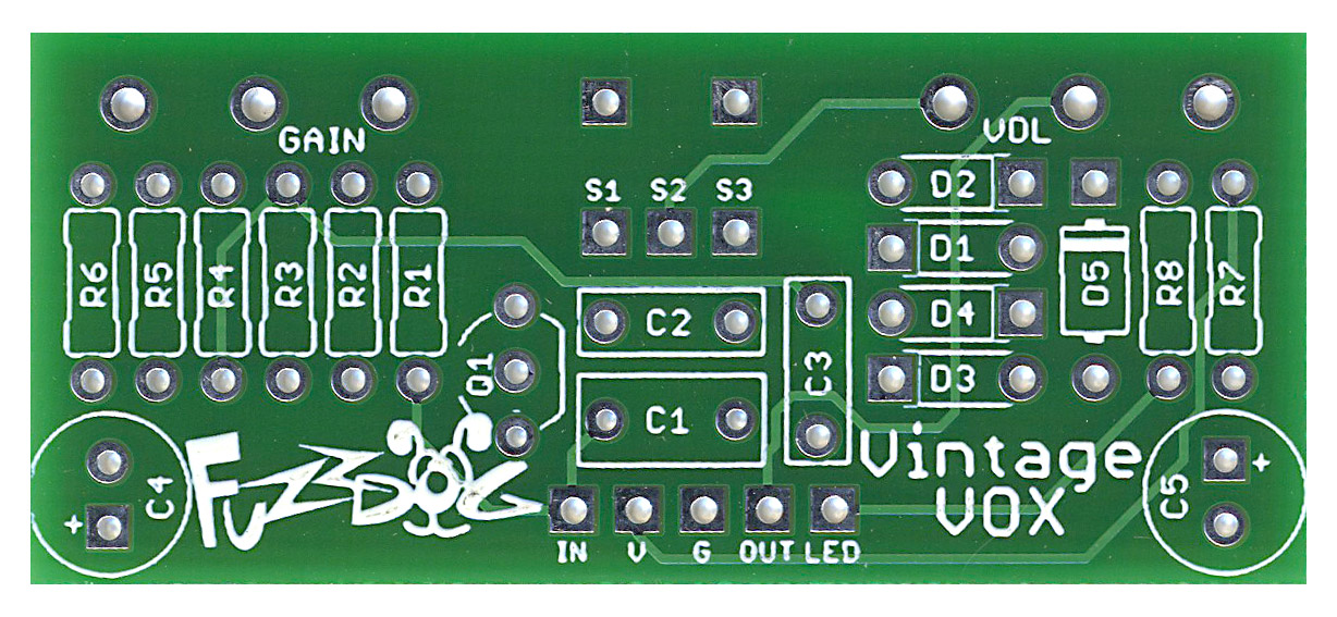Vintage Vox Drive PCB