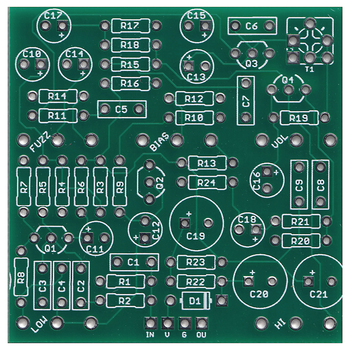 Quagmire Fuzz PCB