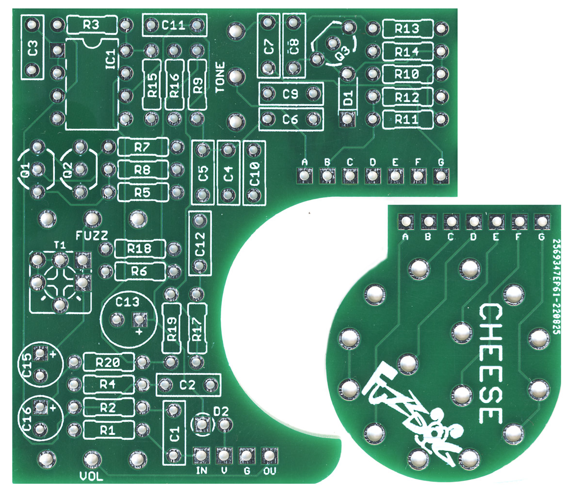 Stinky Cheese Fuzz PCB