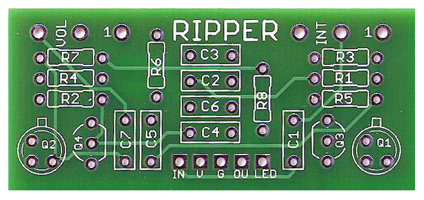 Cone Ripper - Filthy OD/Fuzz PCB