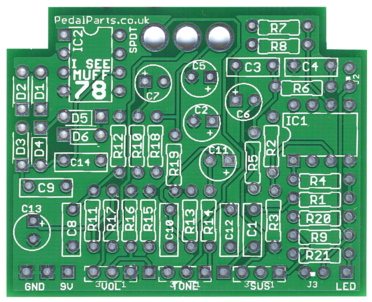 PCB - IC78 Big Muff Pi