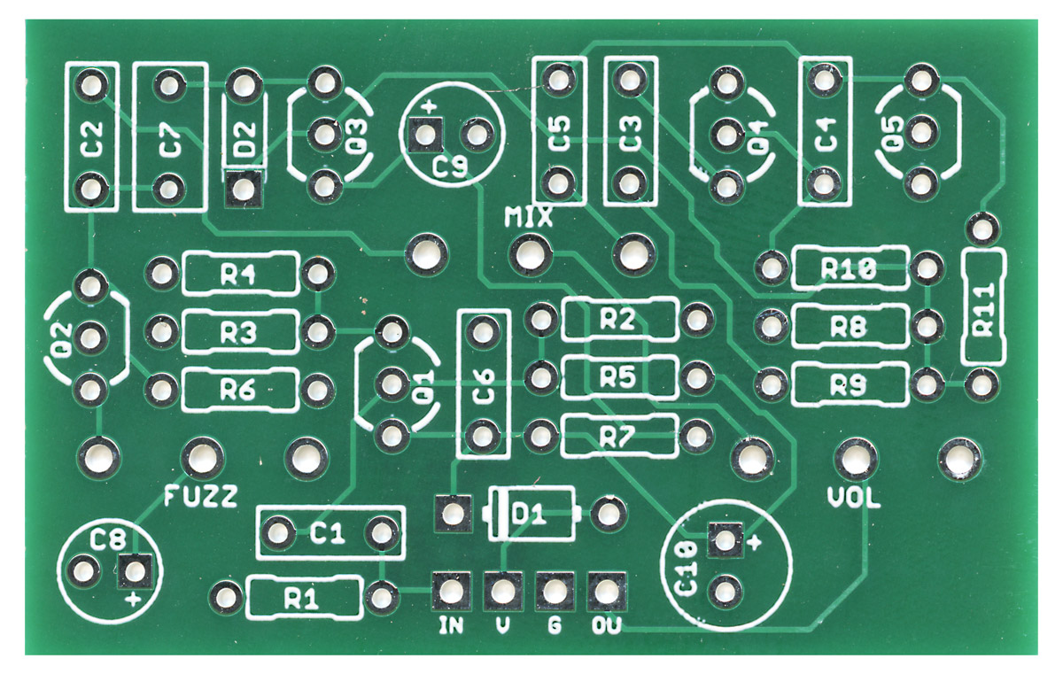 Shocktave Fuzz PCB