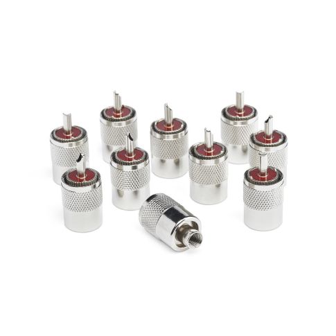 PL259 Standard Plug 7mm For Mini-8 10 Pack