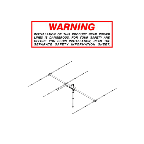 Sirio SY-3 27MHz 3 Element YAGI CB Antenna (26.5-30 MHz Tunable)