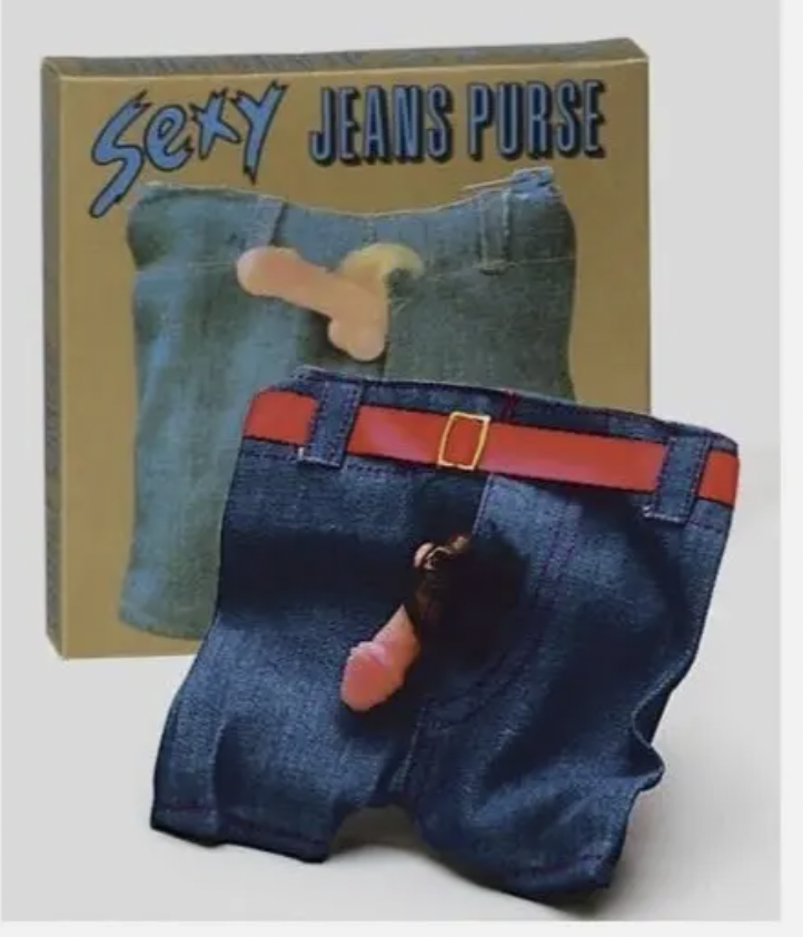 1980's Jeans Shorts Coin Purse Penis Willy Rude Stag Hen Do