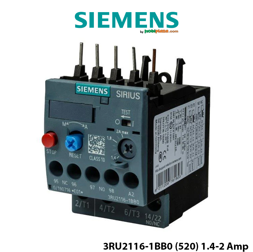 Rele Termike Bimetal 1.4...2.0 A – Mbrojtje Motori, Madhësia S00, Klasë ...