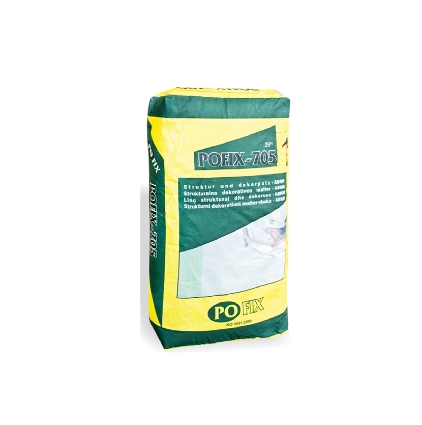 POFIX-705-Llaç Fasade Strukturale 1/1.5/2/3 - për Jasht Thesi 25 Kg