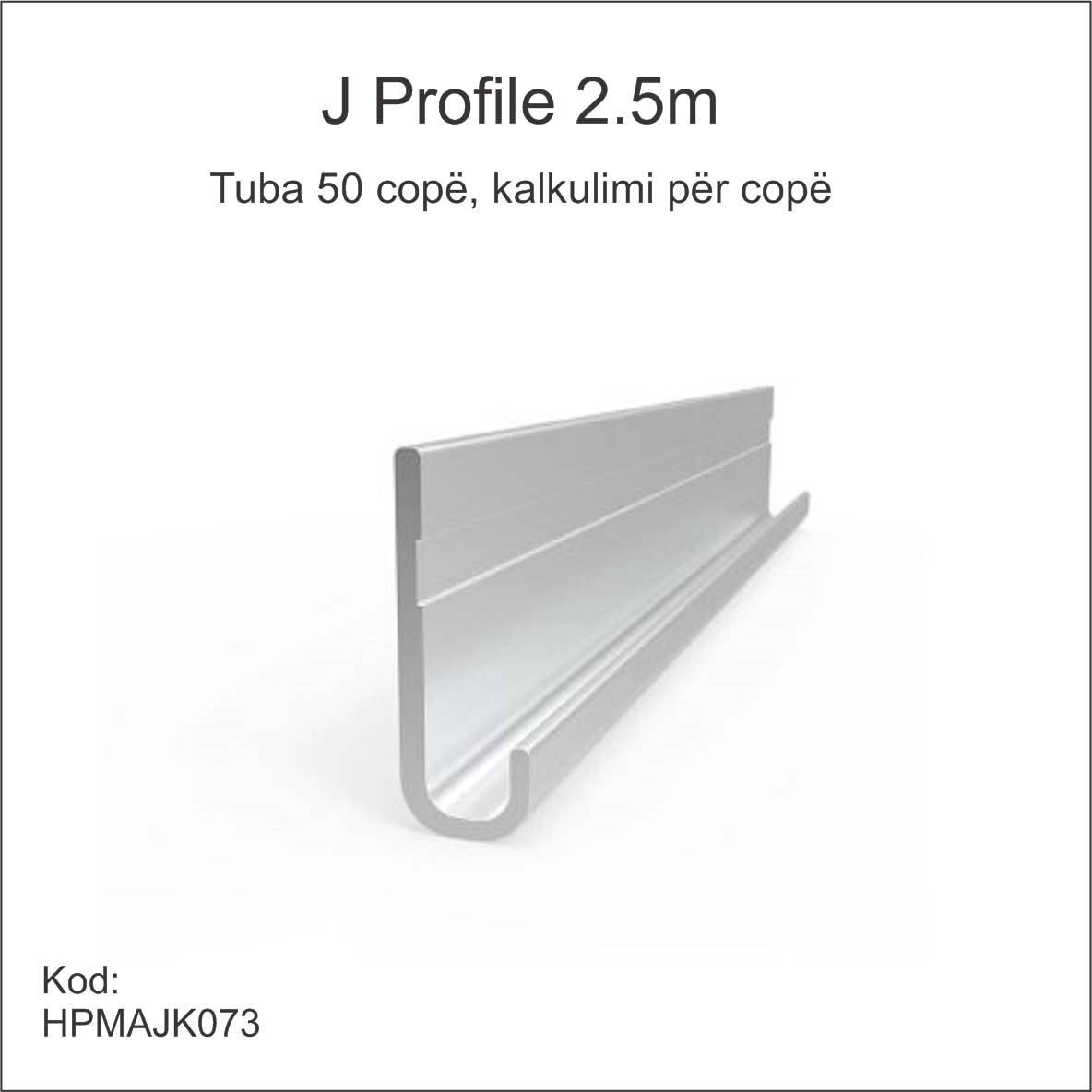 J profile 2.5m