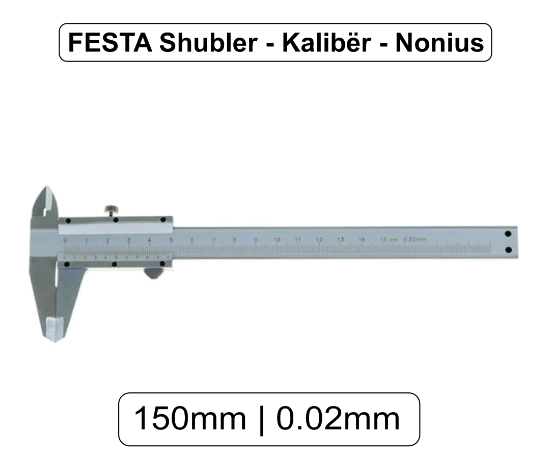 FESTA Kaliber Shubler 150mm - 0.02mm