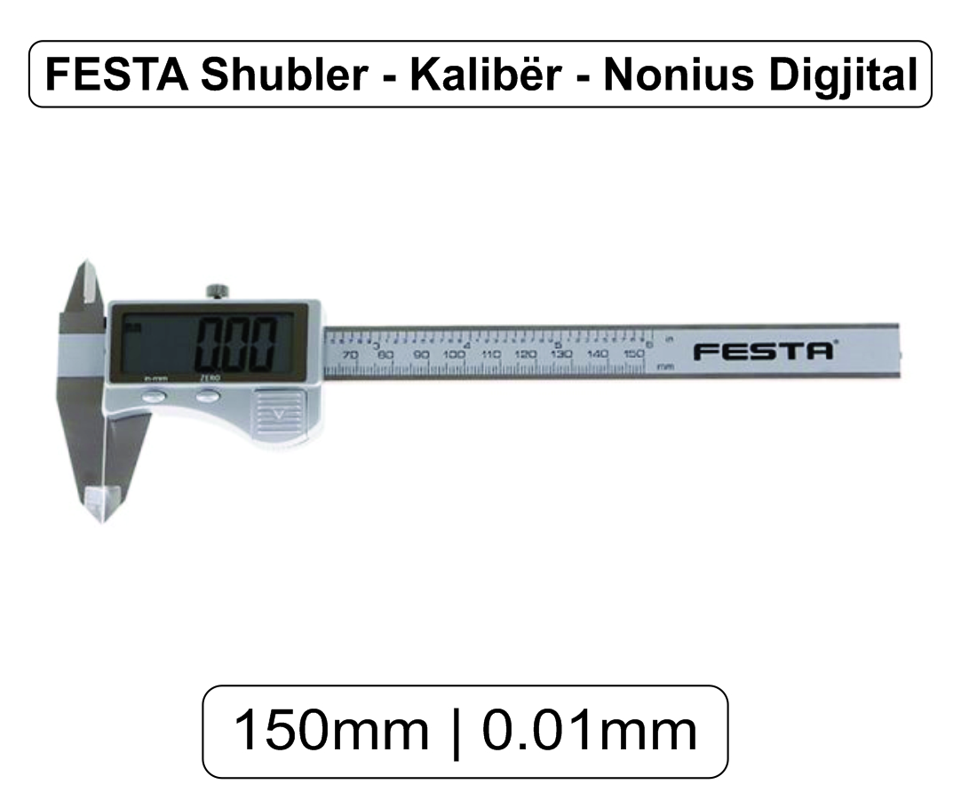 Shubler Kaliber elektronik digital 150/0.01mm