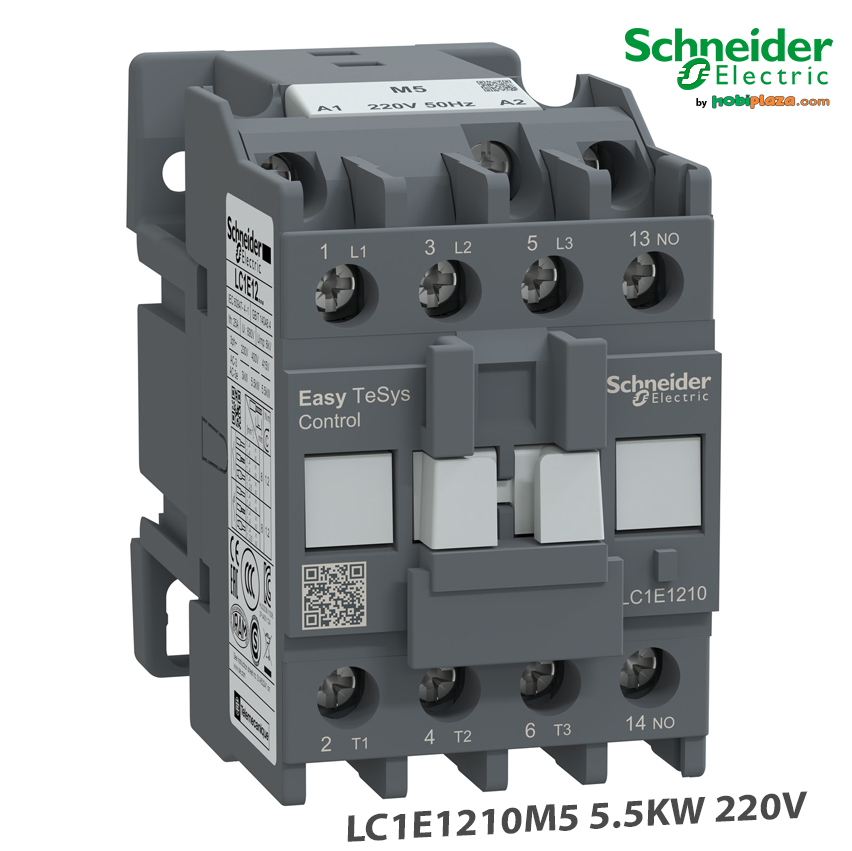 Kontaktor Schneider Easy TeSys Control LC1E, 3 Pole (3NO), 5.5 KW, 12A ...