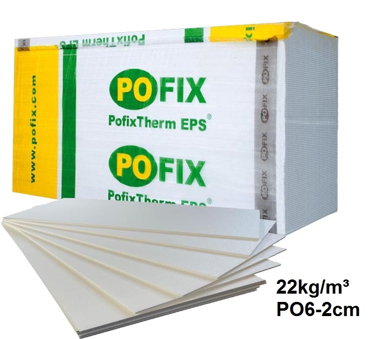 PO6 2CM STIROPOL EPS - POFIX 100X50CM, Çmimi per m²