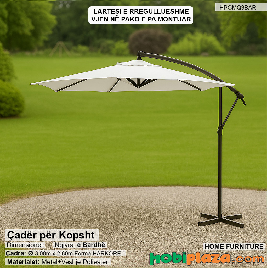 Çader kopshti me forme harkore dhe lartesi te rregullueshme – ngjyre e ...