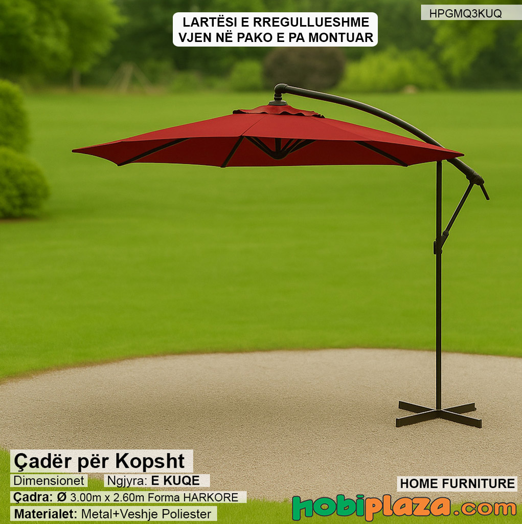 Çadër kopshti me formë harkore dhe lartësi të rregullueshme – ngjyre e ...