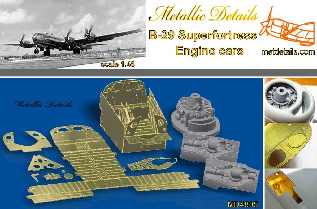 Detailing set for aircraft model B-29 1/48