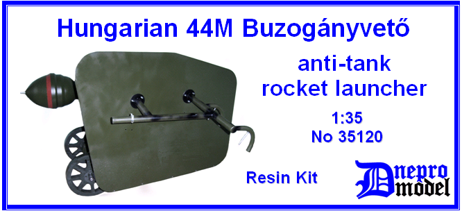 Hungarian 44M. Buzoganyveto anti-tank rocket launcher 1/35