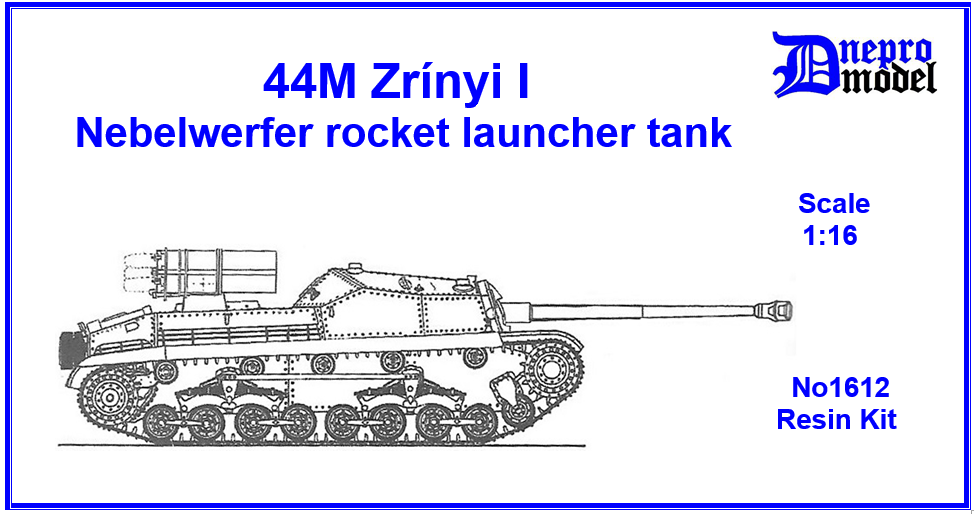 44M Zrínyi I Nebelwerfer rocket launcher tank WWII 1/16