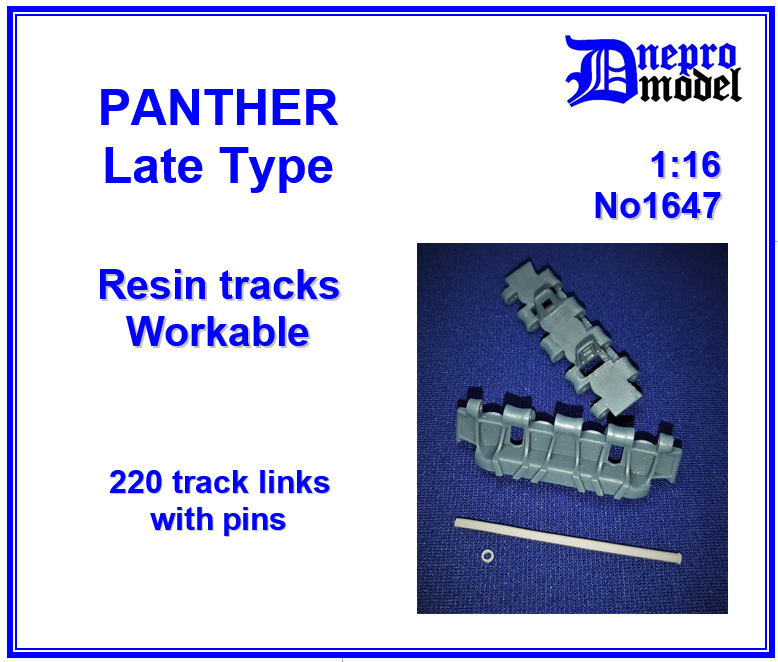 Panther Late type Workable resin track 1/16
