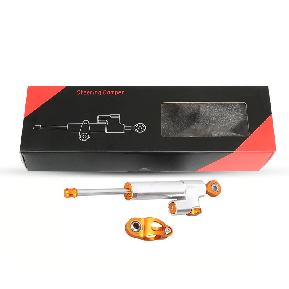 Universal Motorcycle CNC Billet Aluminum Adjustable Steering Damper ...