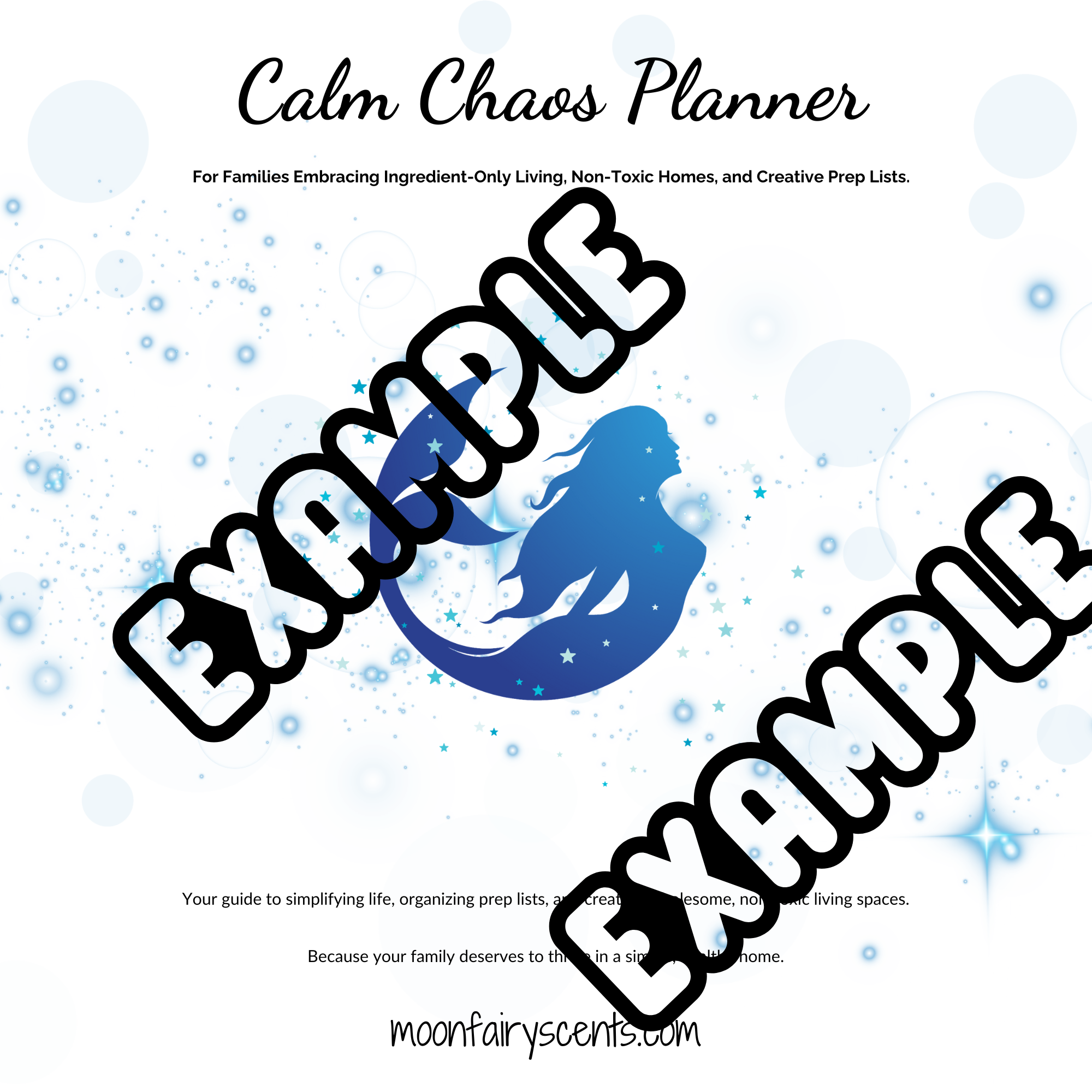 Calm Chaos Planner Cover Page