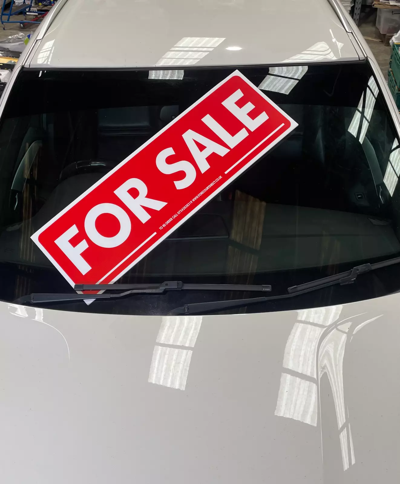 Reusable Red Correx Car/Vehicle For Sale Signs with Assorted Wording