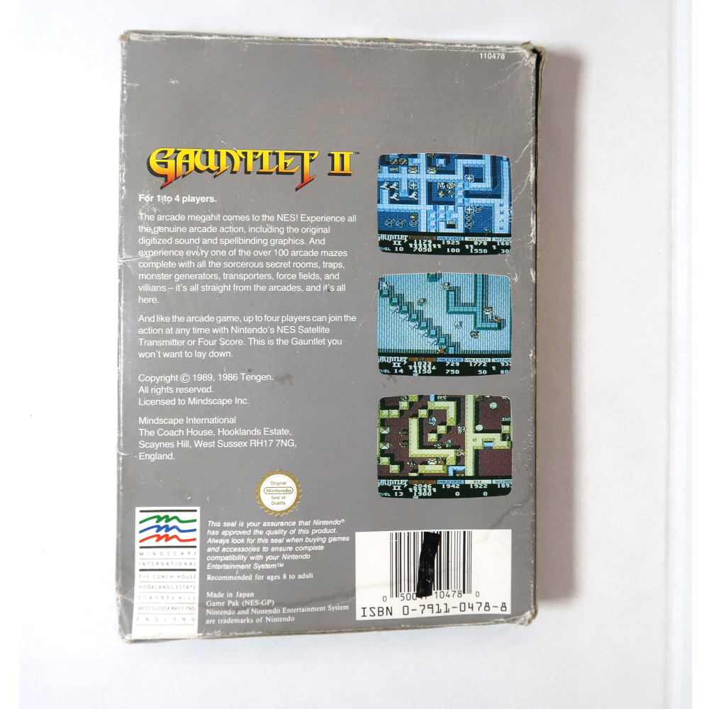 Gauntlet II 2 Nintendo NES game PAL UKV + Box