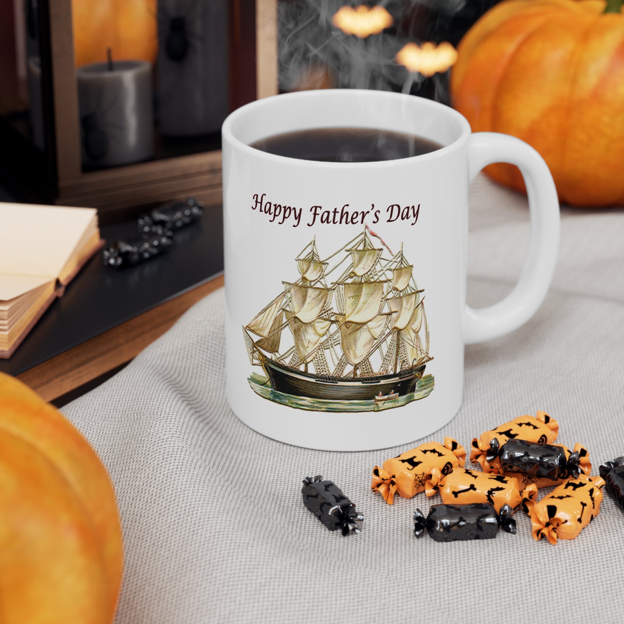 Father's Day Classic Tall Clipper Ship Coffee Mug