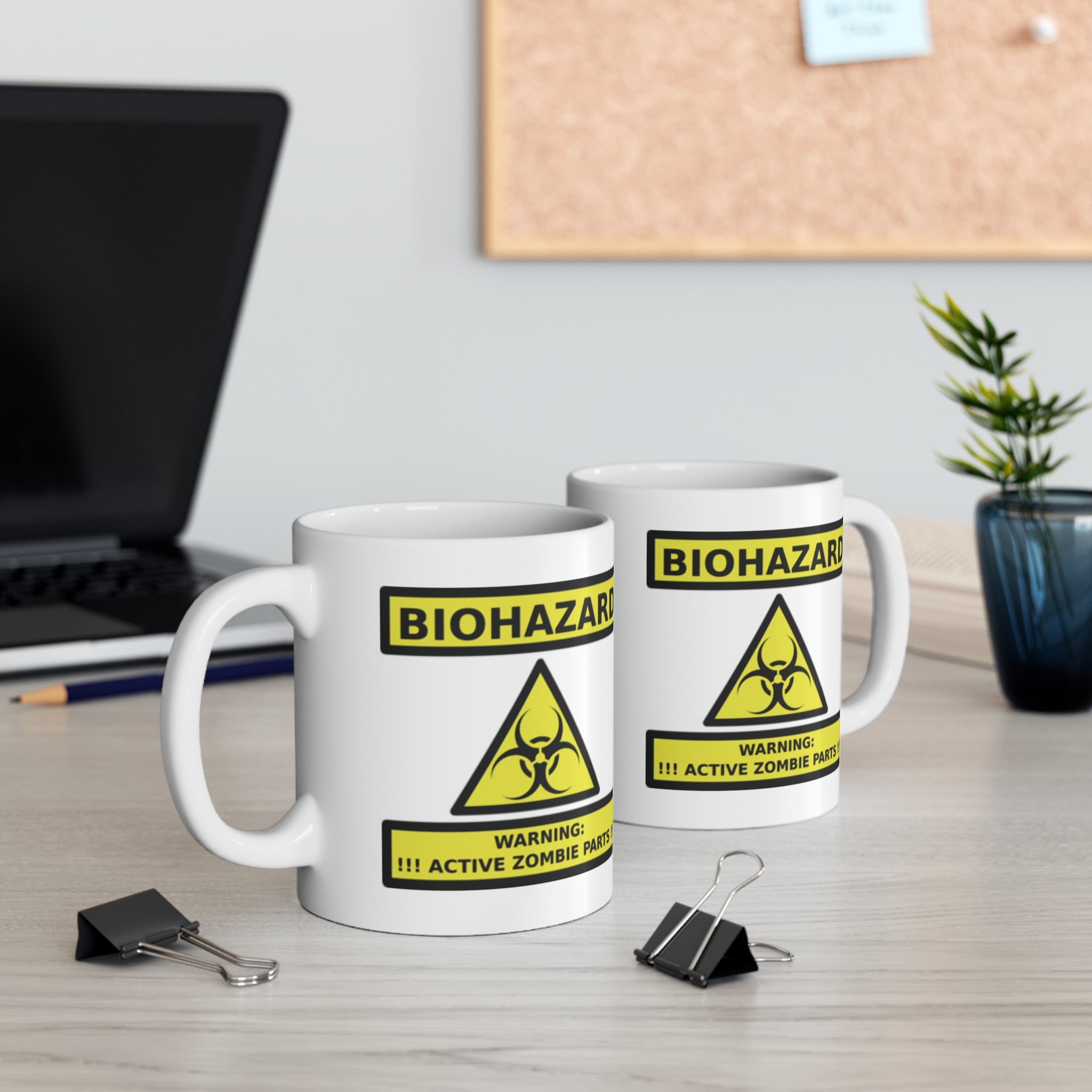 Biohazard Zombie Active Sign Coffee Mug