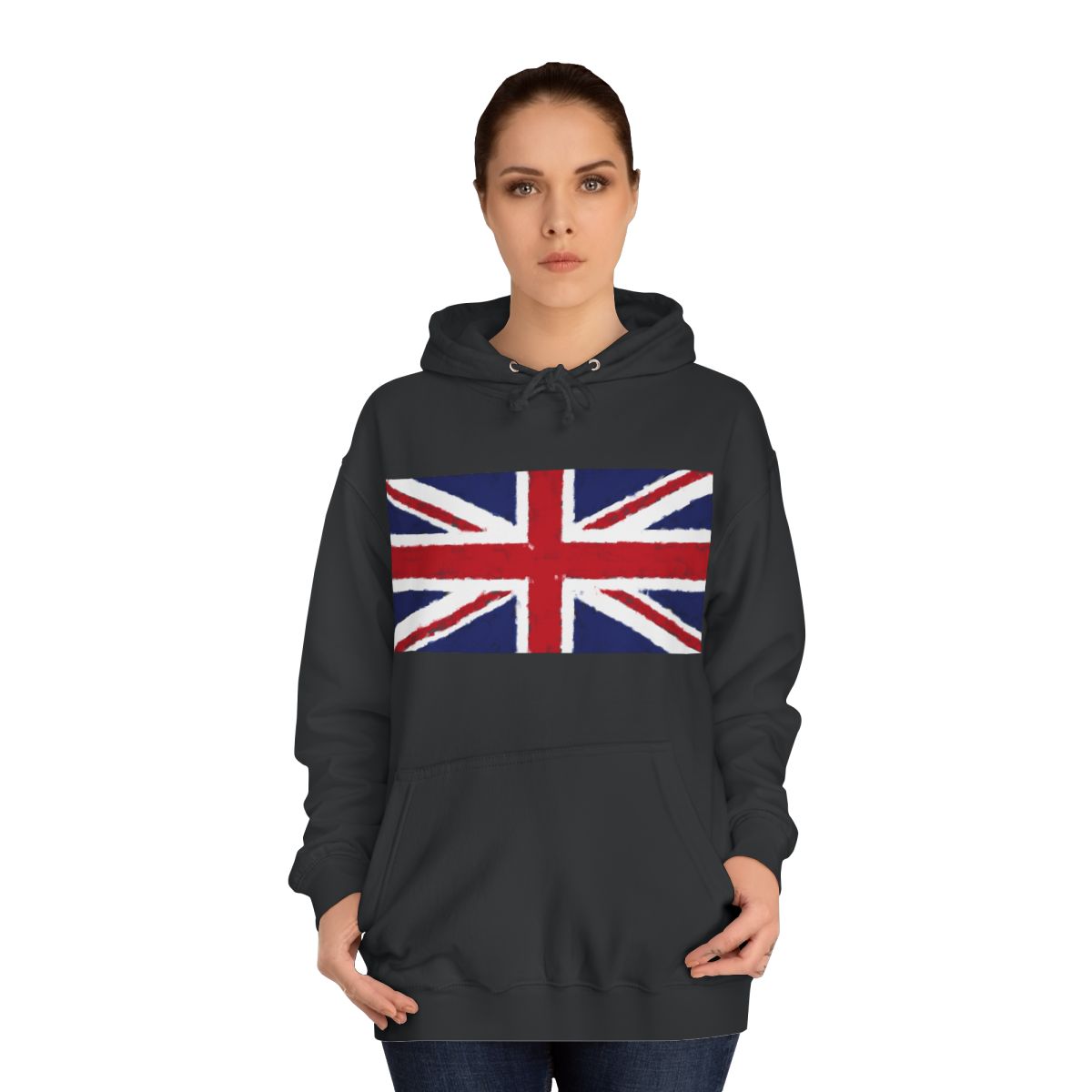 Union Jack Flag Chalk Hoodie