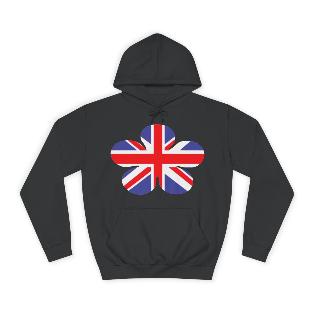 Union Jack Flag Flower Hoodie