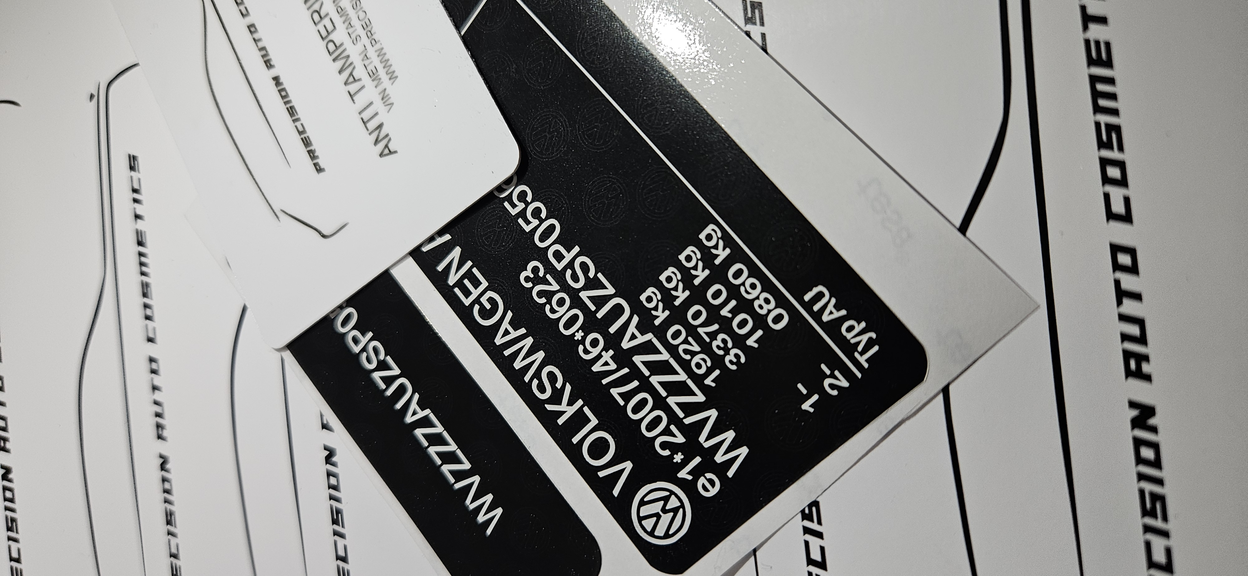 Replacement Vin Label/Sticker Set