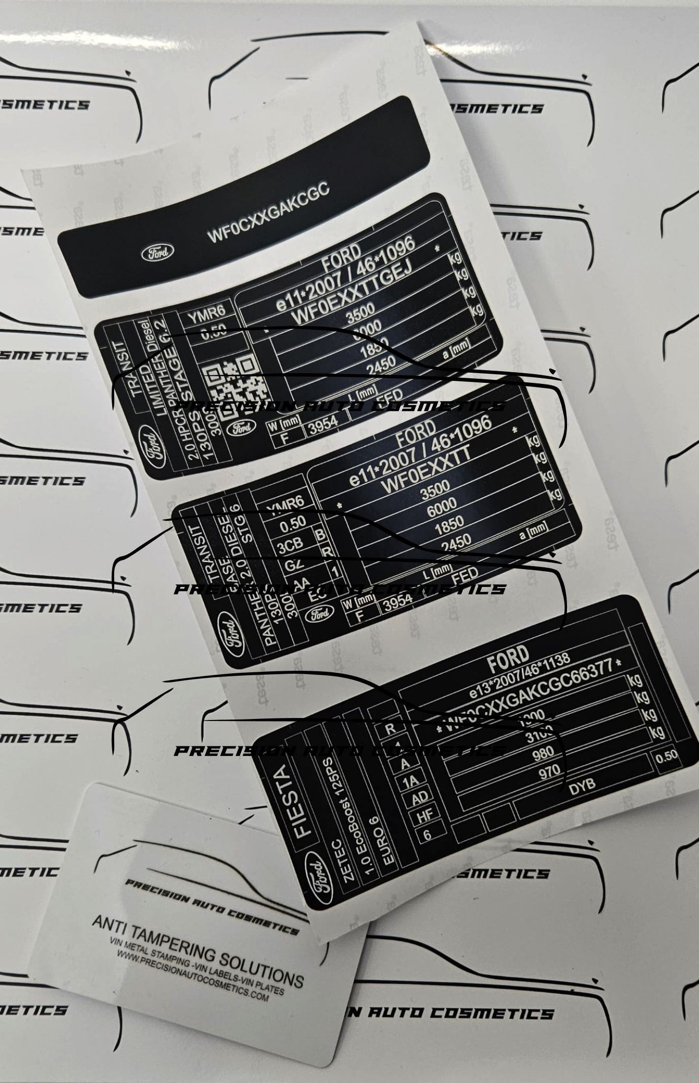 Replacement Vin Label/Sticker Set