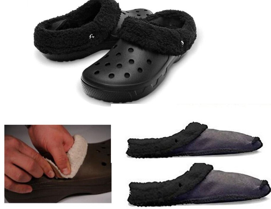 Fur Replacement Liners for crocs Insoles Fur lining Inserts fluffy ...