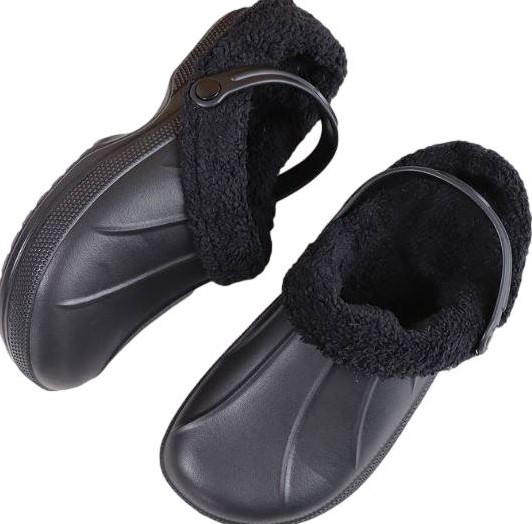 Garden Clogs Fur lined Warm Spacious Comfortable fleece lining classic ...