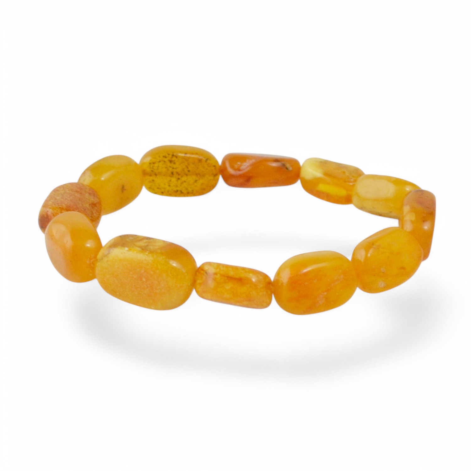 Earthy Elegance: Authentic Baltic Amber Bracelet