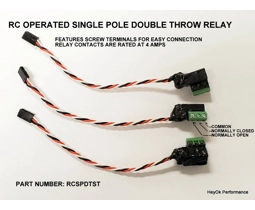 Remote control SPDT single pole double throw relay