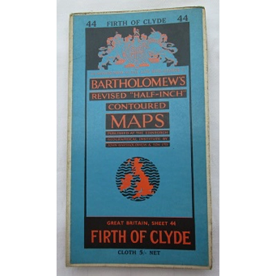 Bartholomew's Revised "Half-Inch" Contoured Map of Cornwall Sheet 1