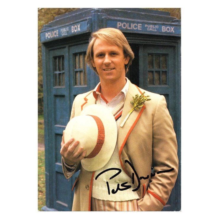 Peter Davison signed BBC Official Doctor Who / All Creatures photo