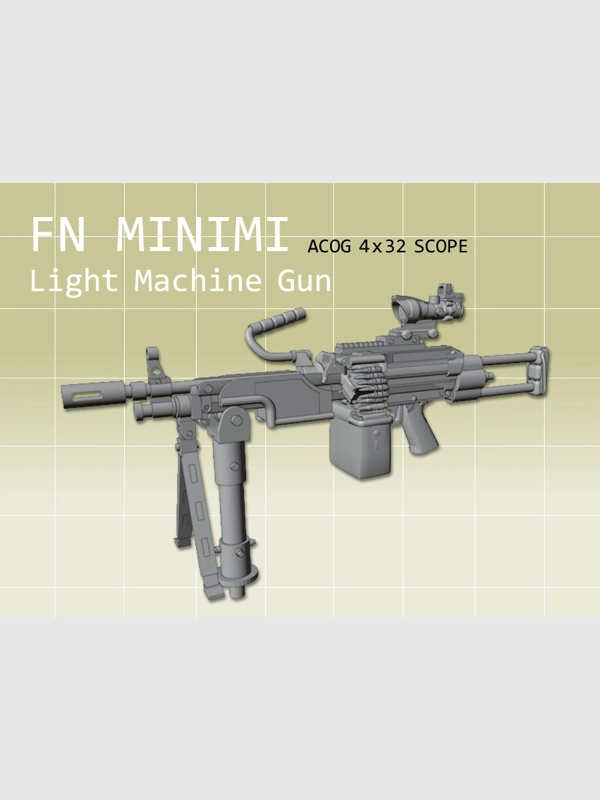 Fn Minimi Light Machine Gun